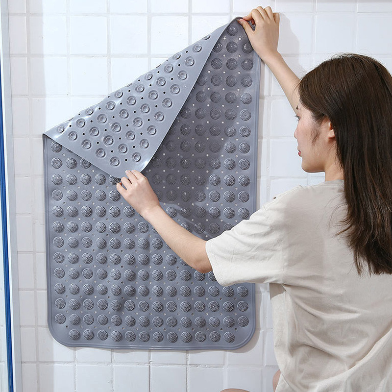 PVC Non-Slip Bathroom Floor Mat Toilet Anti-Skid Waterproof Household ...