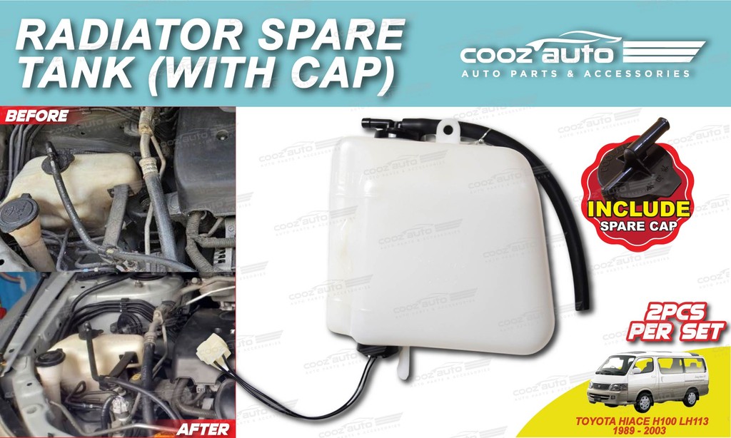 Toyota Hiace H100 LH113 1989 - 2003 Radiator Water Spare Tank Second ...