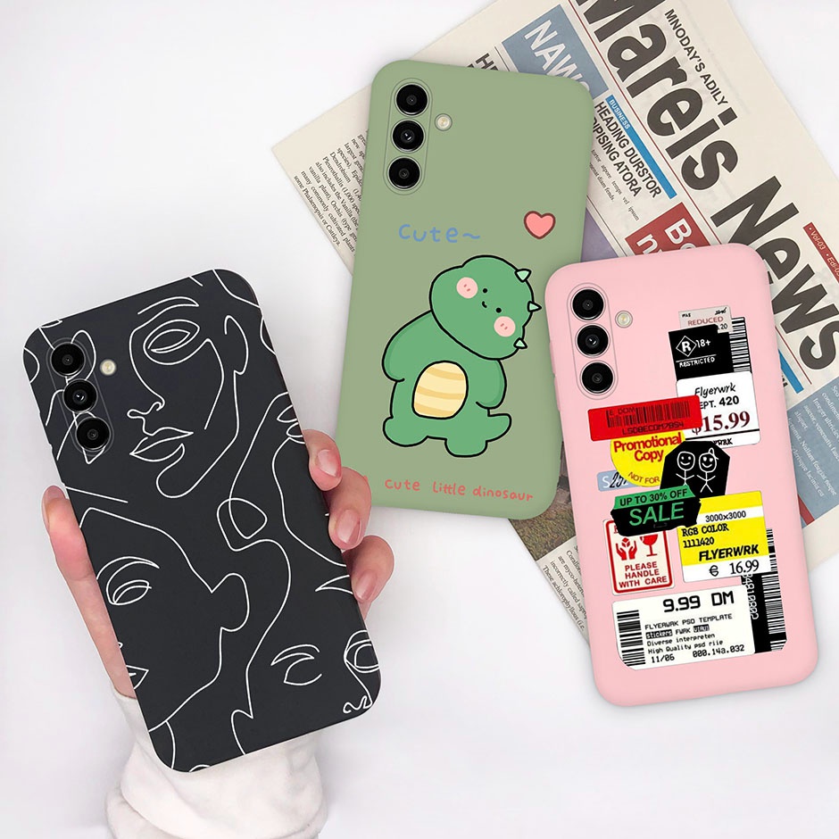 Phone Case For Samsung Galaxy M14 5G Matte Shockproof Soft Silicone ...