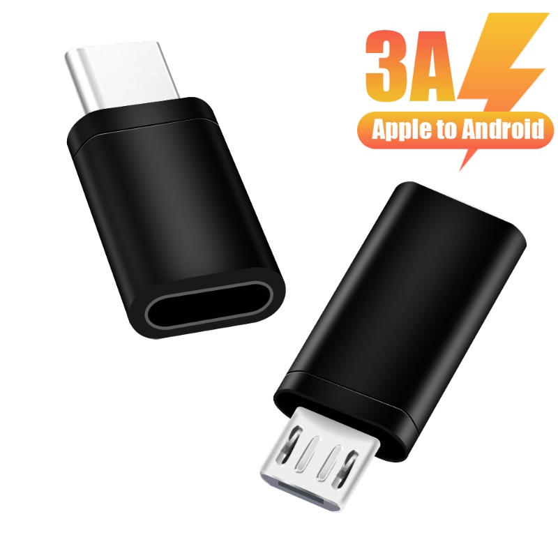 Portable Cell Phone Micro USB To Type C Adapter / Mini Android To Type ...