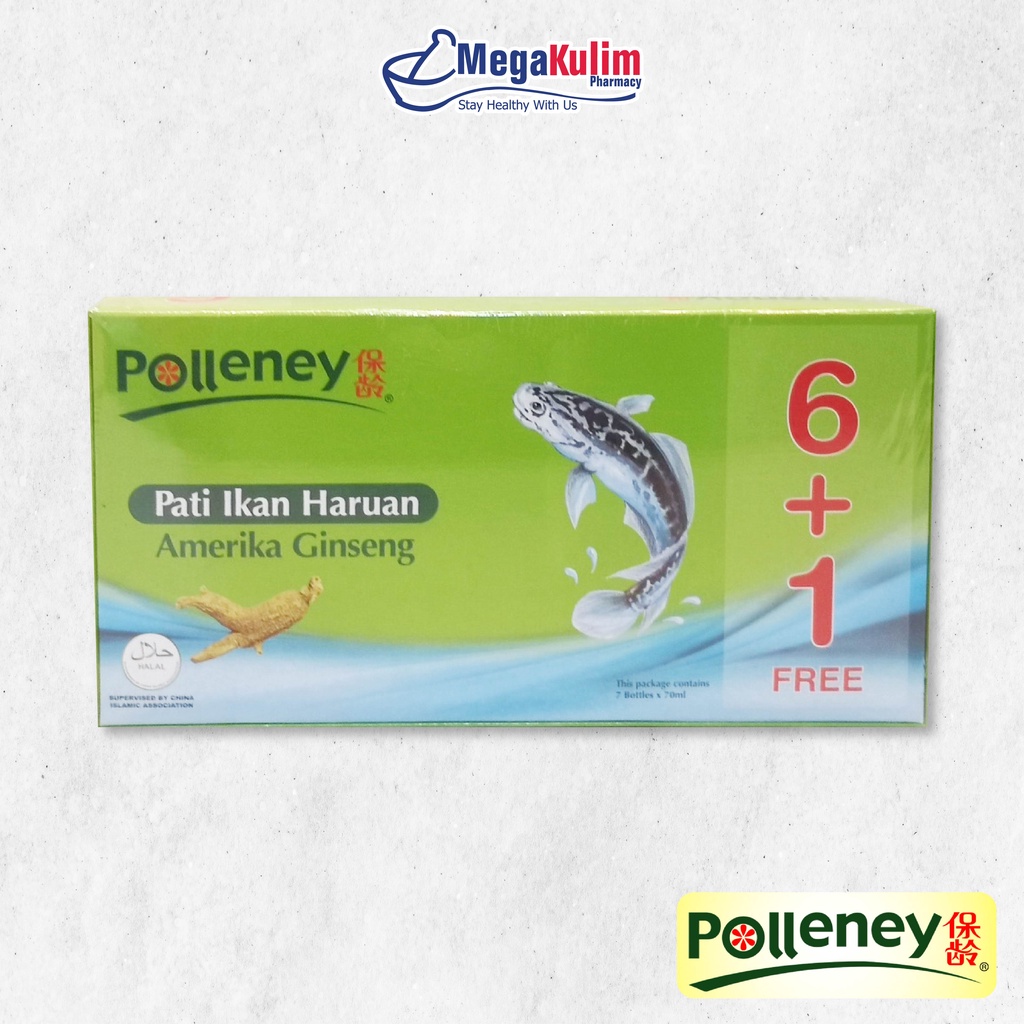 Polleney Pati Ikan Haruan Amerika Ginseng (6+1 x 70mL) | Shopee Malaysia