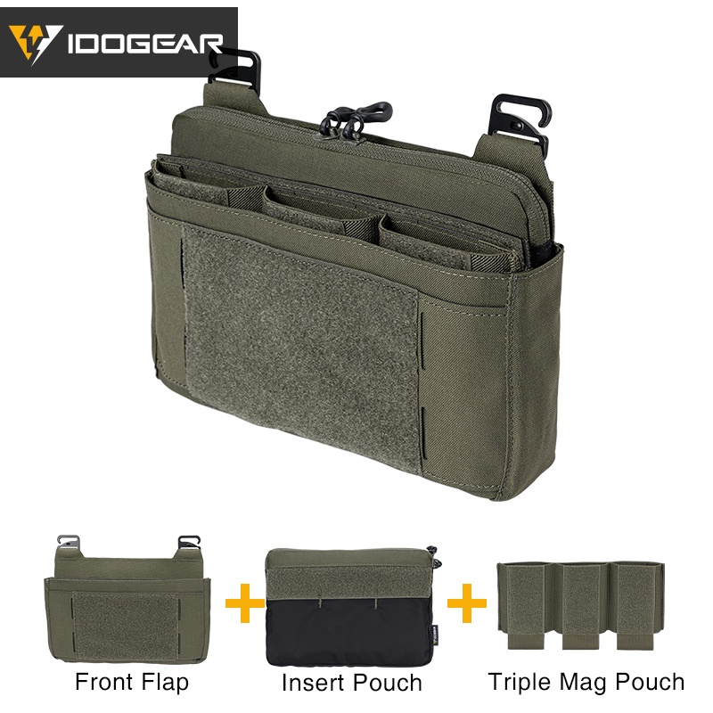 IDOGEAR Tactical DOPE Front Flap Pouch Set With Insert Mag Pouch ...