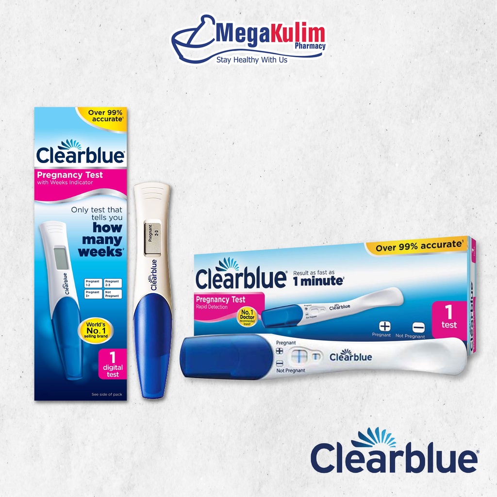 Clearblue Digital Pregnancy Test 1's (Weeks Indicator / Rapid Detection ...