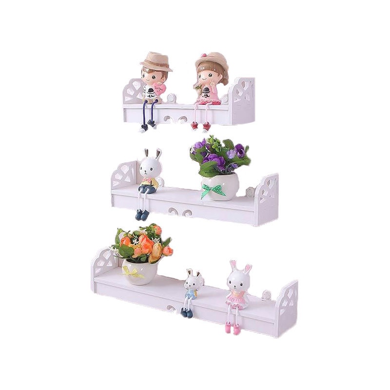 3PCS/Set Wall Shelves Partition Punch-Free Decorative Wall-Mounted ...