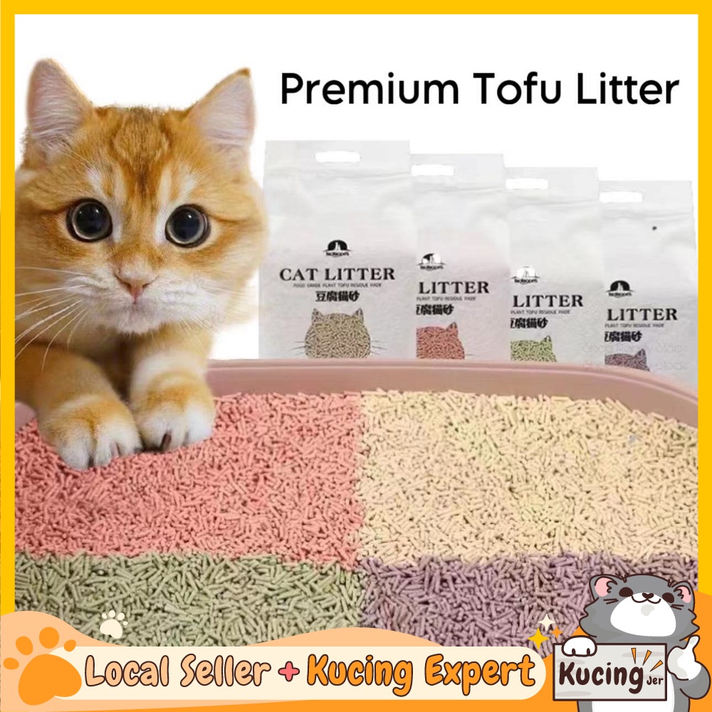 KUCINGJER Premium Super Clumping Cat Litter Tofu Cat Litter Sand Pasir ...