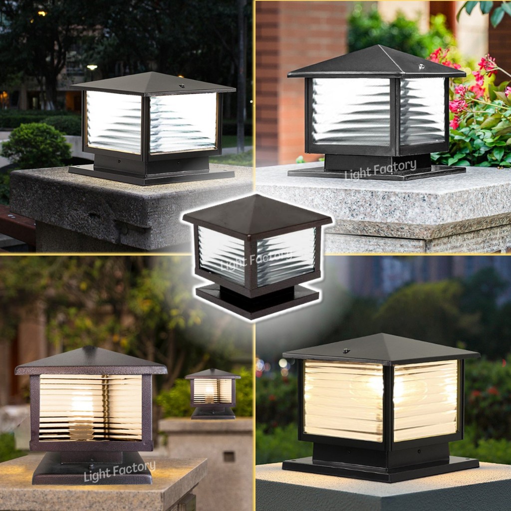 400MM Outdoor Gate Light Outdoor Gate Lamp IP65 Weatherproof Outdoor ...