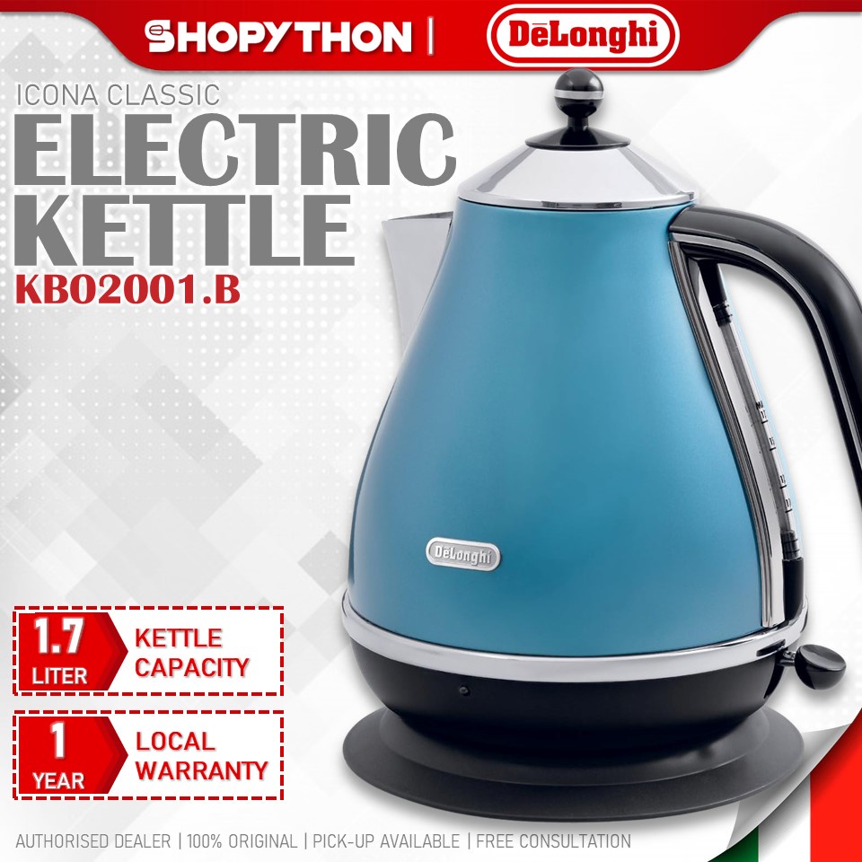 DELONGHI Icona Classic KBO2001.B - Blue (1.7L/2000w) Stainless Steel ...