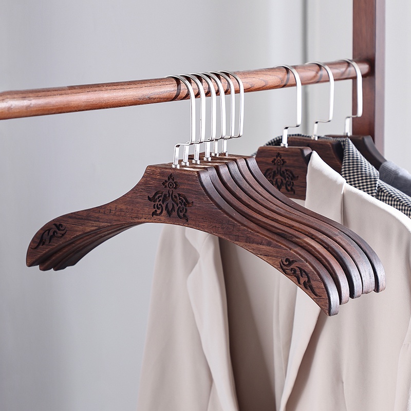 Retro Teak Suit Wardrobe Hangers, High-end Hotel Hangers (supports ...