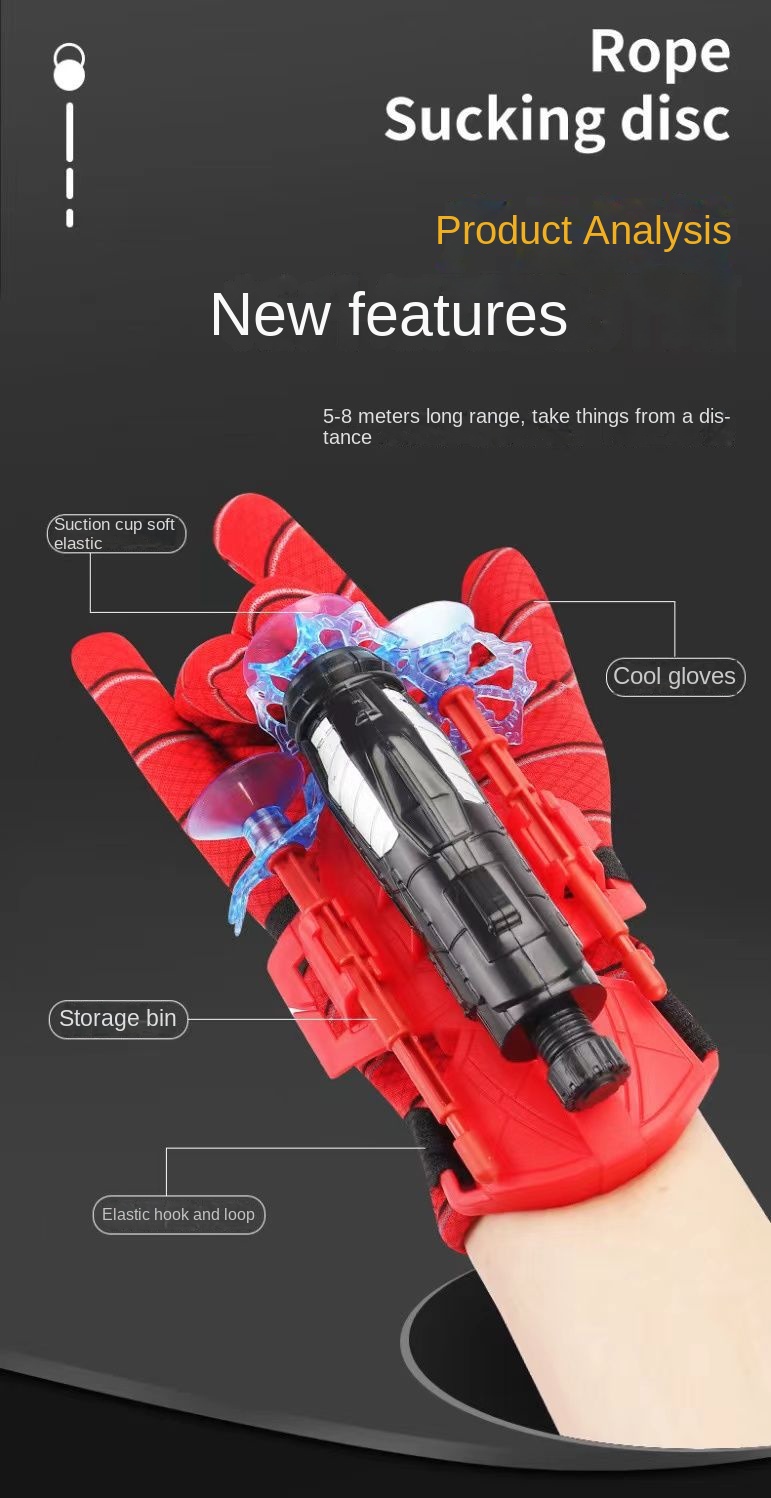 New Cosplay Spiderman Figure Web Shooters Toys Wrist Launcher Device ...