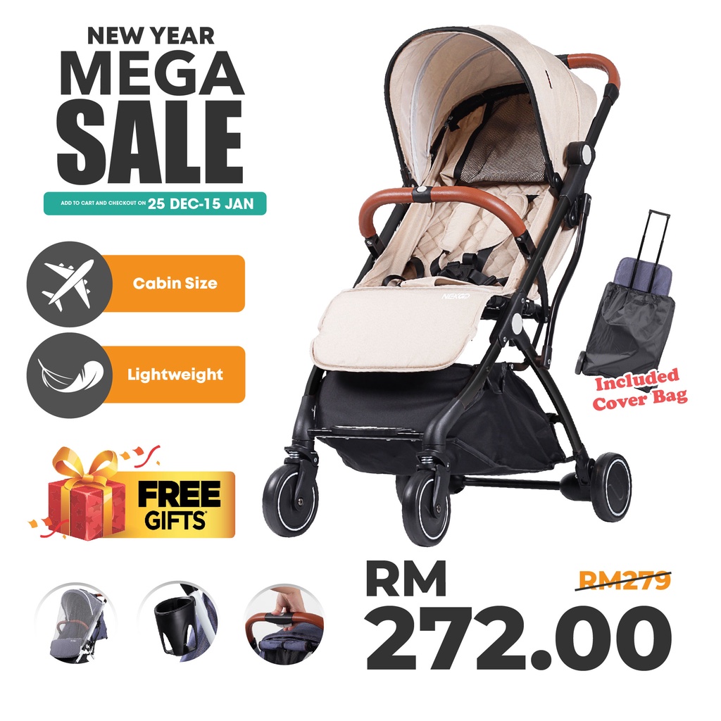 Nexgo AULA Compact Lightweight Cabin Size Baby Stroller Lightweight ...