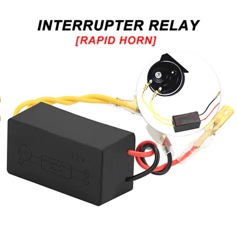 Horn Relay Interrupter 12V Universal Horn Relay Rapid Back Fire Relay ...
