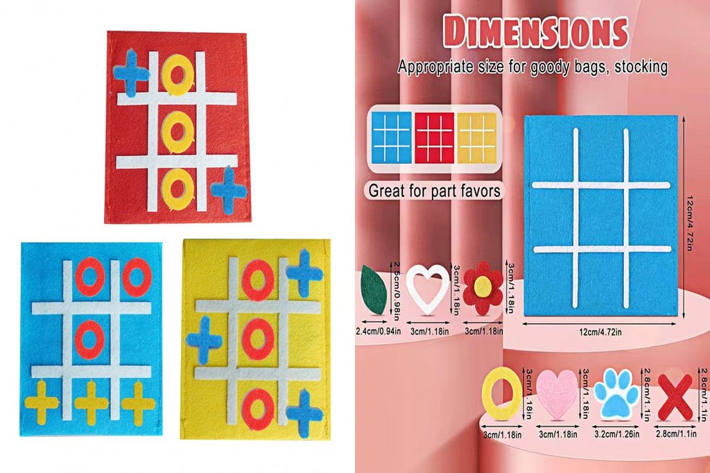 Lingoer| Educational Xo Board Game Xo Puzzle Game Mini Xo Felt Board ...