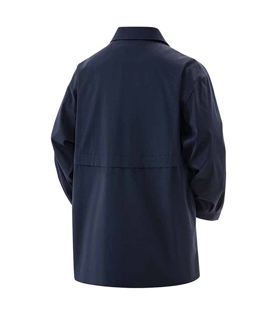 ASFLY Long Jacket Men Plus Size 9XL Jacket Fashion Casual Solid Color ...