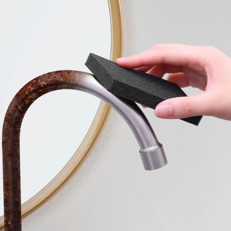 Emery Rust Remover Cleaning Sponge Wipe/ Pot Pan Remover Brush Scouring ...