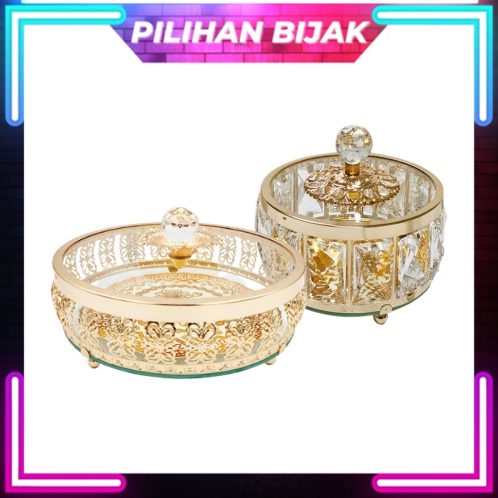 Golden Candy Jar Crystal Candy Glass Golden Accesories Crystal Glasses ...