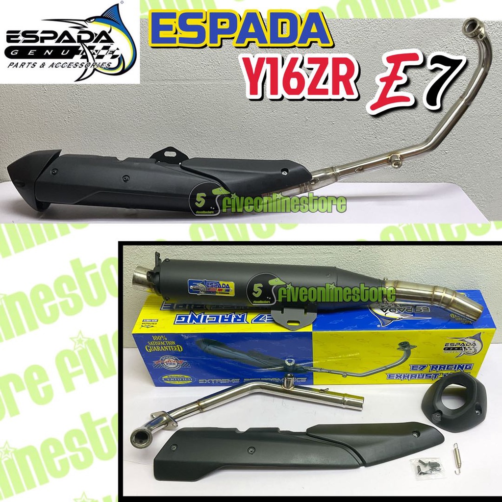 Exhaust Espada STD Cutting E4 E5 V5 E6 E7 BP1 BP2 LC135 Y15ZR Y16 RS150 RSX VF3i W125 NVX VARIO ...