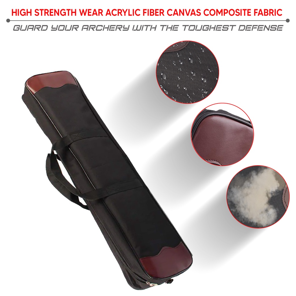 ARCHERY CANVAS BOW BAG / Take-Down Recurve Bows Case Hand Holder ...