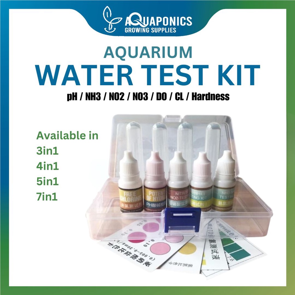 AGS Water Test Kit Fish Tank Aquarium Aquaponics Quality Test All-in ...