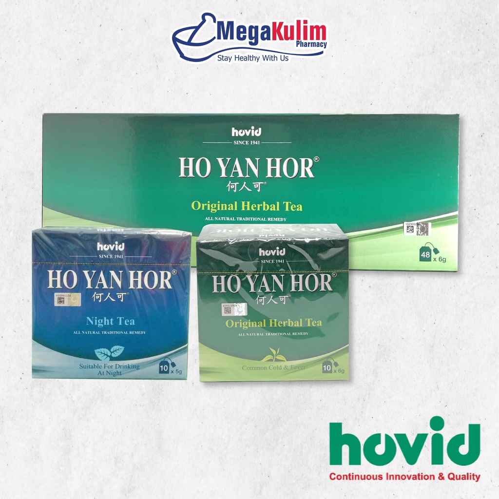 Ho Yan Hor Original Herbal Tea 6g / Night Tea 5g (10's / 48's) | Shopee ...