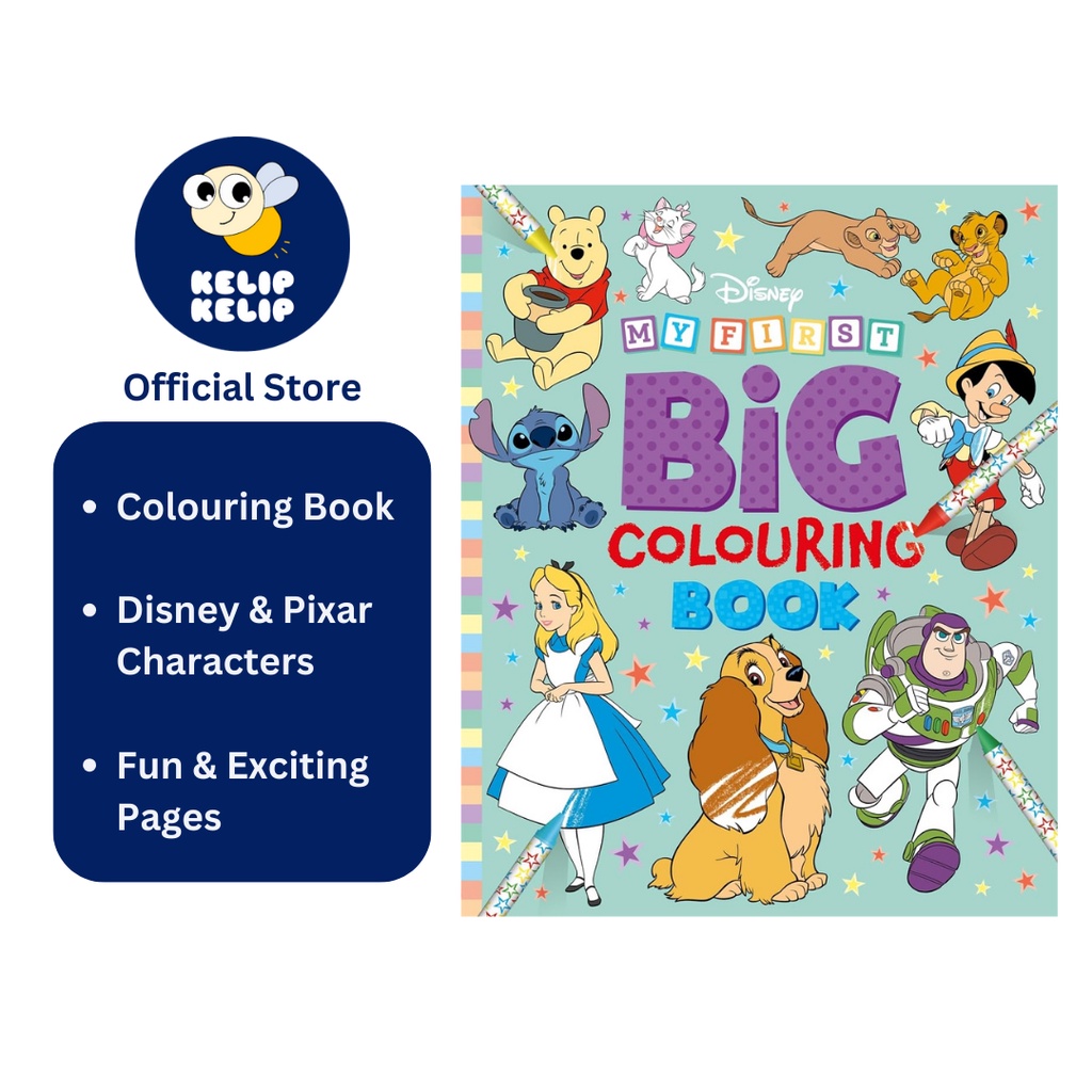 Disney My First Big Colouring Book For Kids To Color Favourite Disney ...