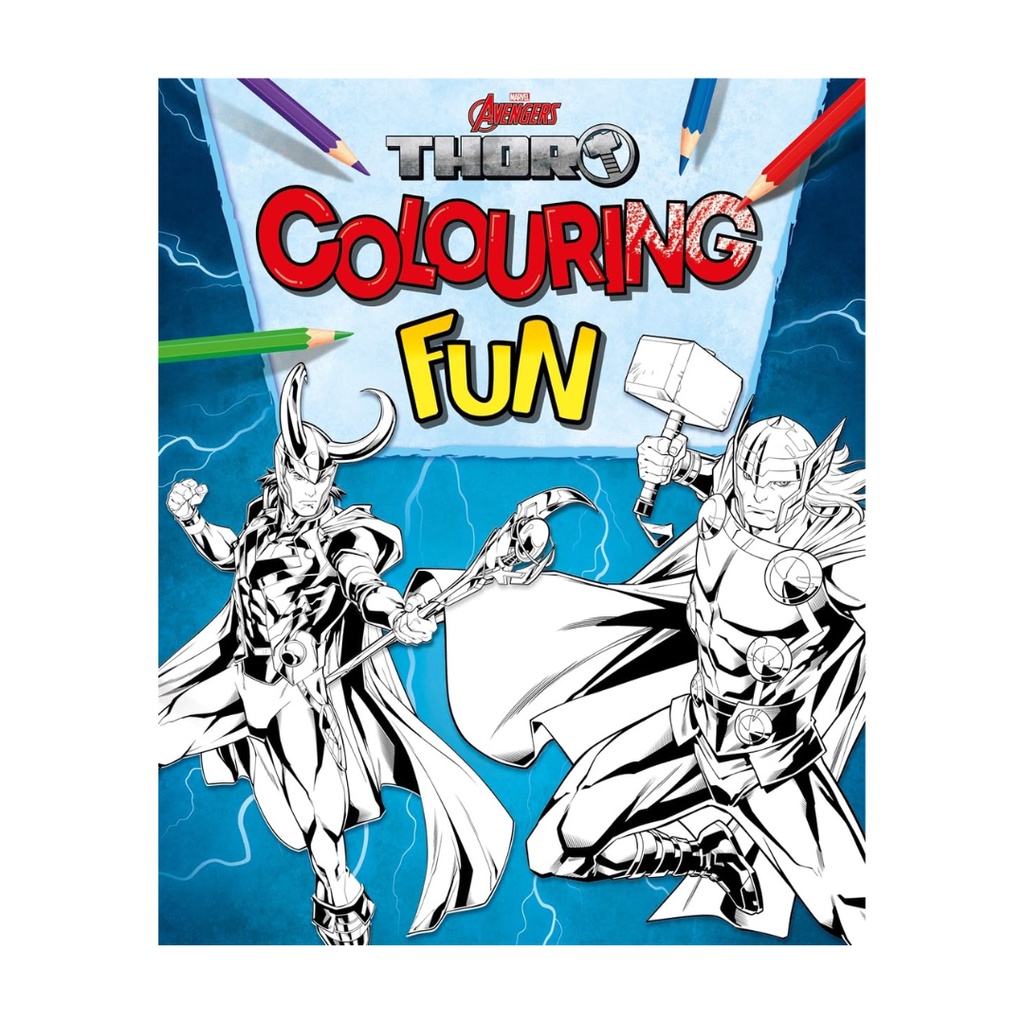 Marvel Avengers Thor Colouring Book To Color Fun Marvel Characters ...