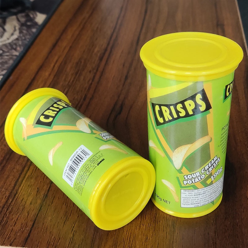 Funny Potato Chip Can Jump Spring Snake roach Toy Gift April Fool Day ...