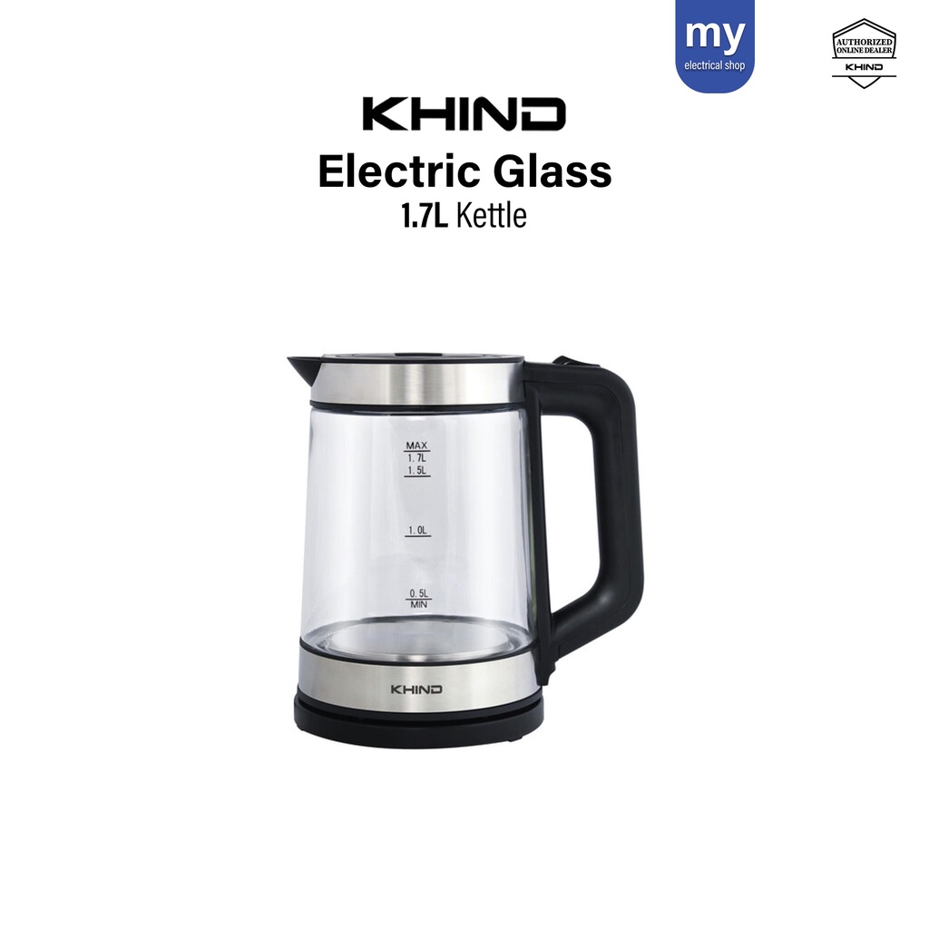 Khind 1.7L Electric Glass Kettle EK171G | Shopee Malaysia