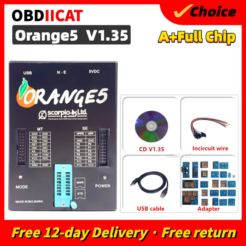 Best Orange5 ECU Programmer OEM Orange 5 Full Adapters V1.35 Orange5 ...