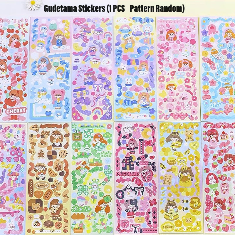 New Cartoon Gudetama Stickers Guka DIY Personalized Stationery Kids ...