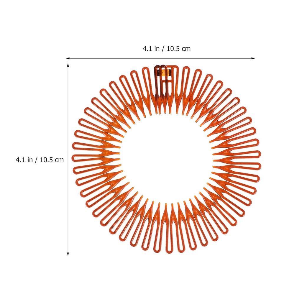 1pc Circle Stretch Flexible Comb Teeth Headband Hair Hoop Band Headband ...