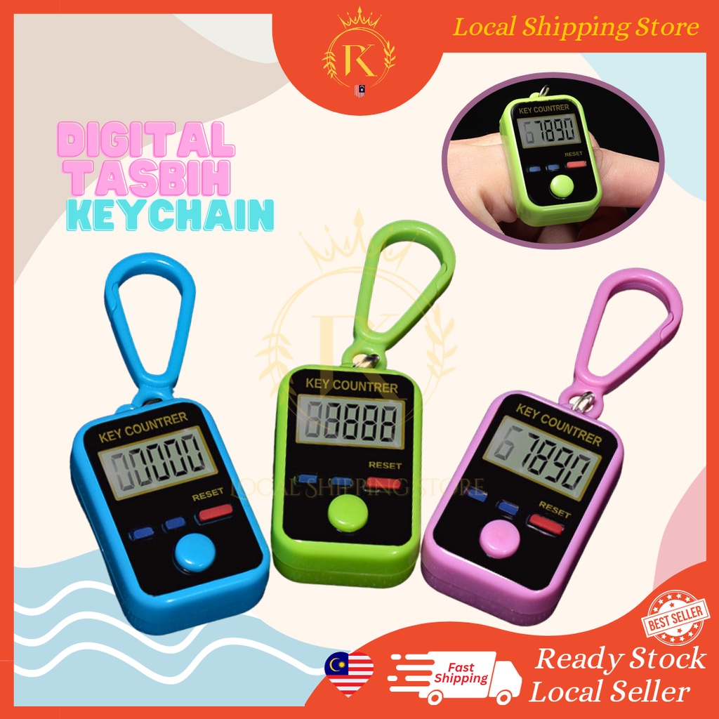 Digital Tasbih Keychain Tasbih Digital Zikir Tally Counter Zikir ...