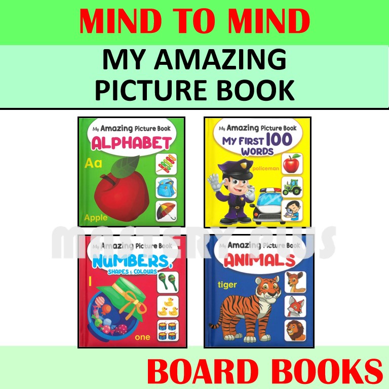 MY AMAZING PICTURE BOOK 4 DIFFERENT ALPHABET,NUMBERS,SHAPES,COLOURS ...