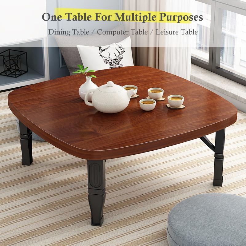 GDeal 80cm Folding Small Square Table Bed Desk Writing Computer Desk ...