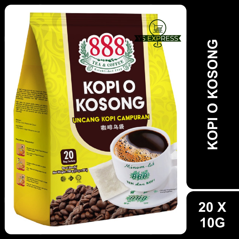 888 Kopi O Kosong 20 X 10G | Shopee Malaysia