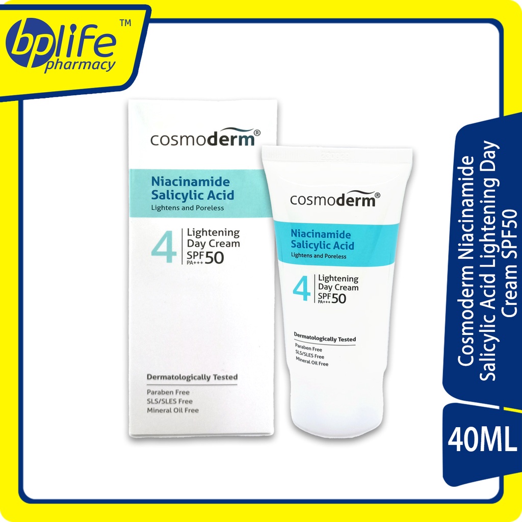 Cosmoderm Niacinamide Salicylic Acid Lightening Day Cream SPF50 40ml ...
