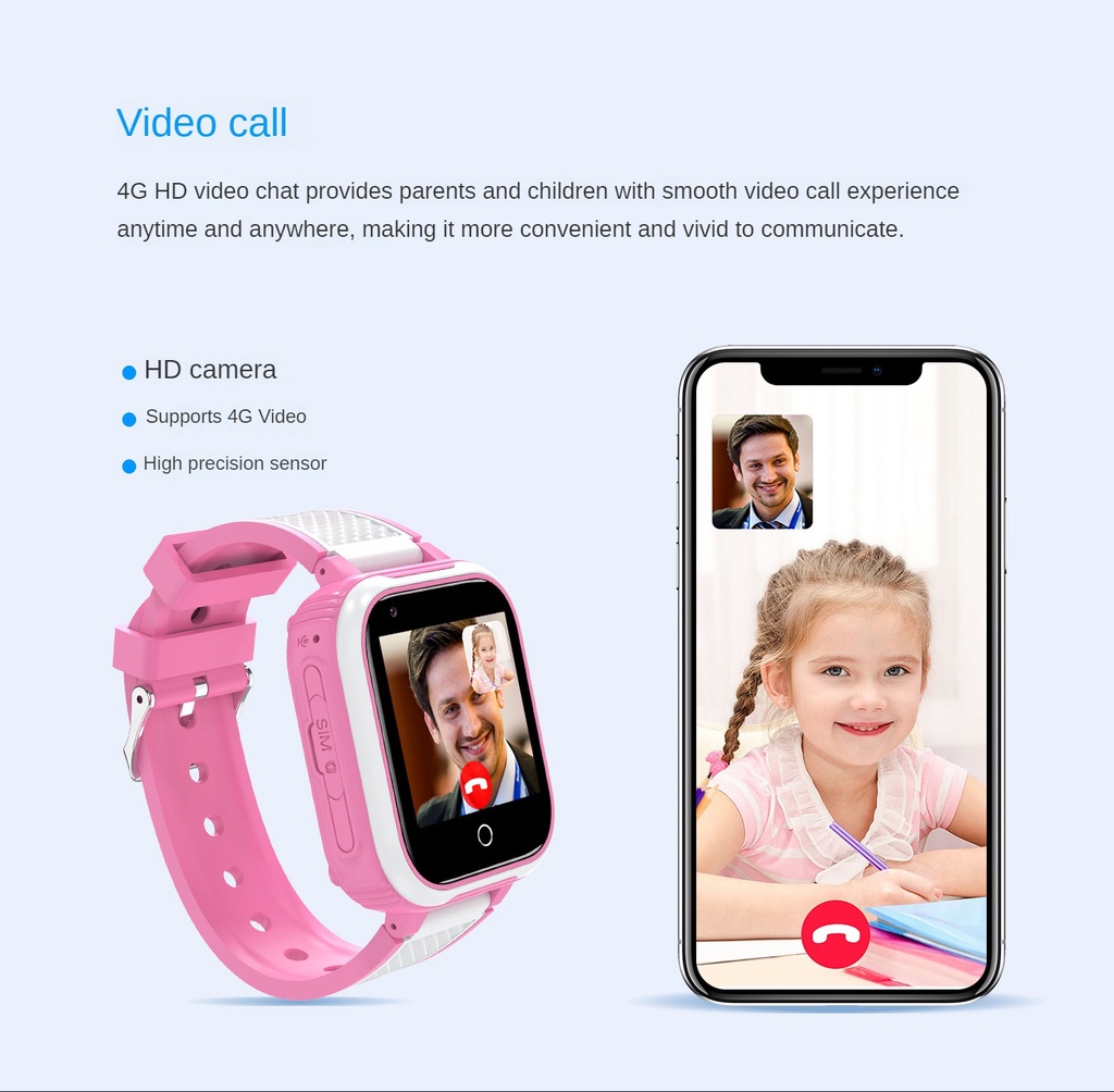 4g Video Call Children's Smart Watch GPS Positioning Waterproof Primary ...