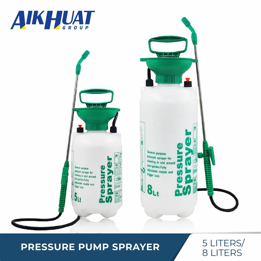 5L & 8L Garden Multipropose Sprayer Pressure Sprayer Pump Adjustable ...