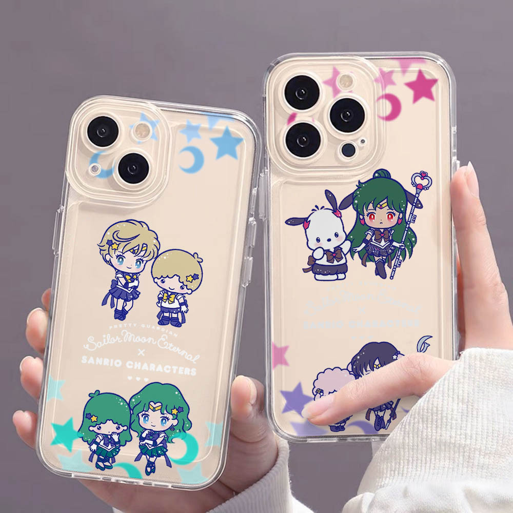 Sailor Moon Cartoon Cat Casing for iPhone 16 15 14 Plus 13 12 11 ...