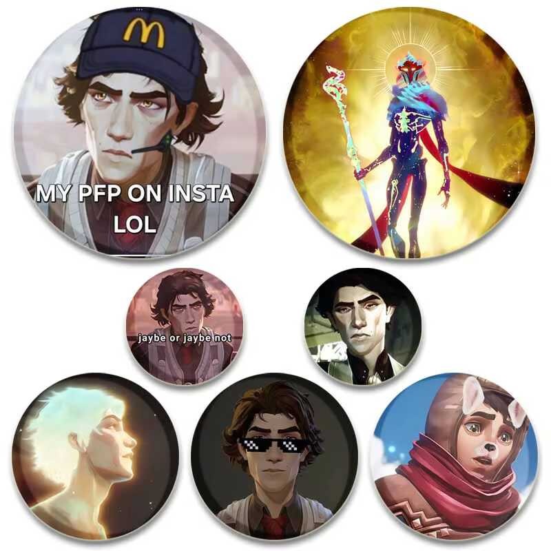 Anime Game Arcane Viktor Pins LOL Cartoon Character Brooch on Backpack ...