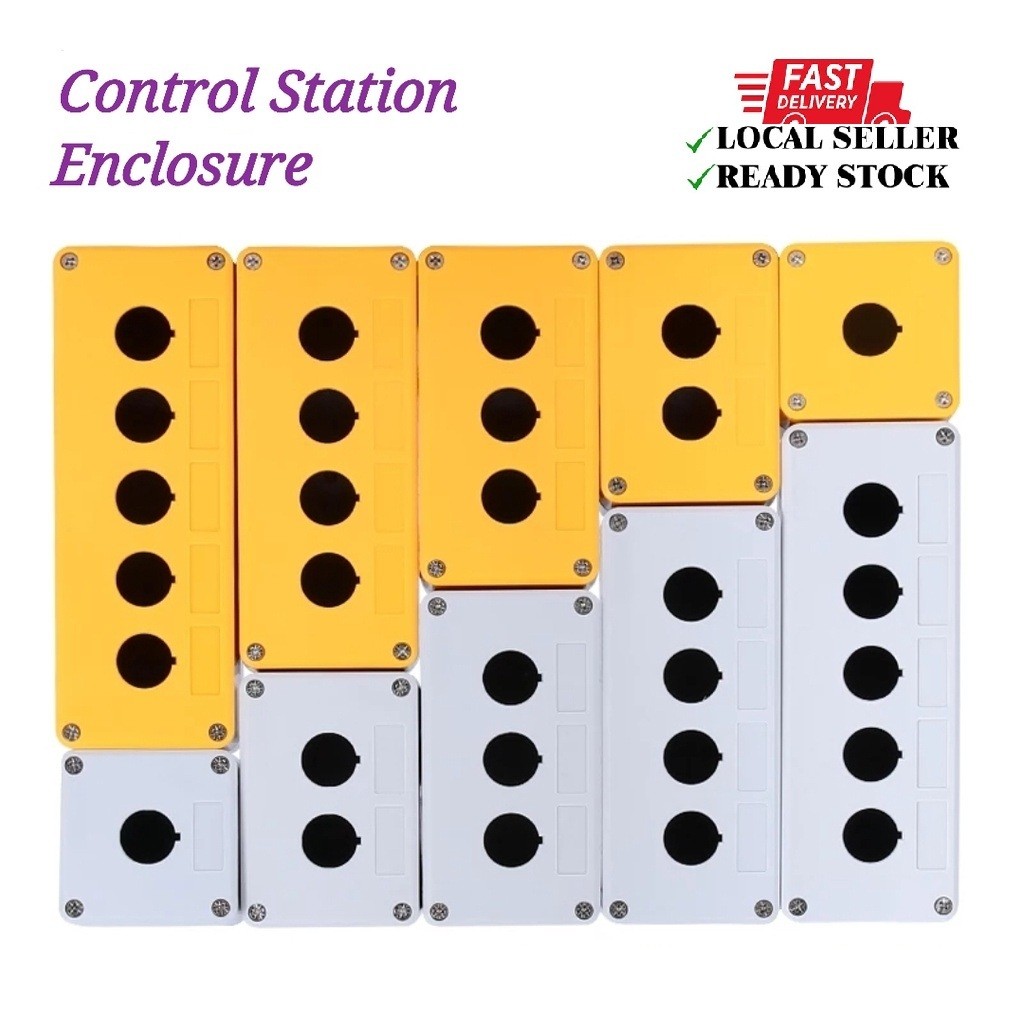22mm Waterproof Push Button Switch Control Station Enclosure PVC Box ...