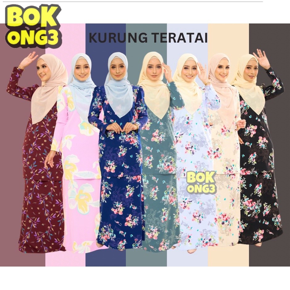 BAJU KURUNG MODEN BAHU PUFF AFA DESIGN FASHION KAIN LEMBUT PROMOSI RAYA ...