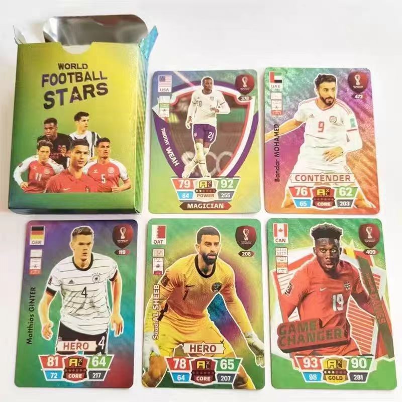 54PCS Football COD Stars Gold Card Premier League LLORIS RONALDO KANTE ...
