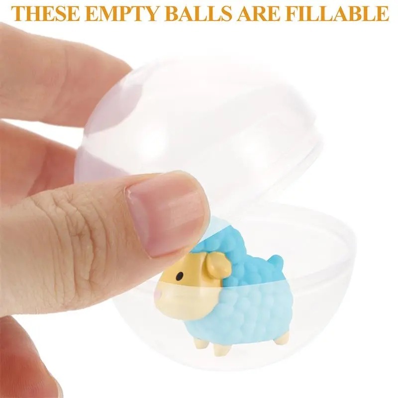 Transparent Shell Children Toy Stroage Balls / Mini Empty Fillable ...