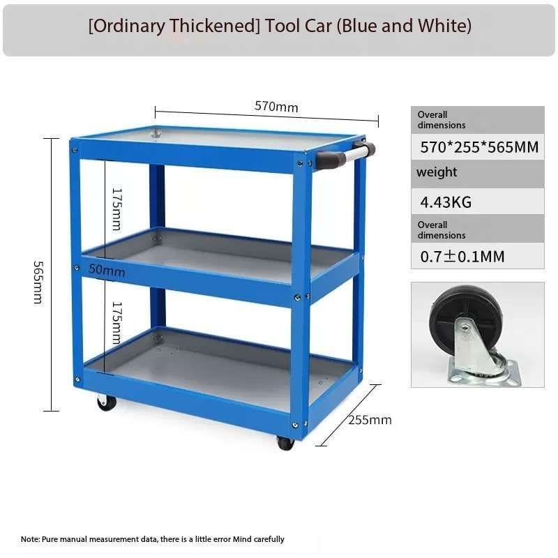 3 Layer Steel Car Tools Rack Maintenance Trolley Car Spare Parts ...