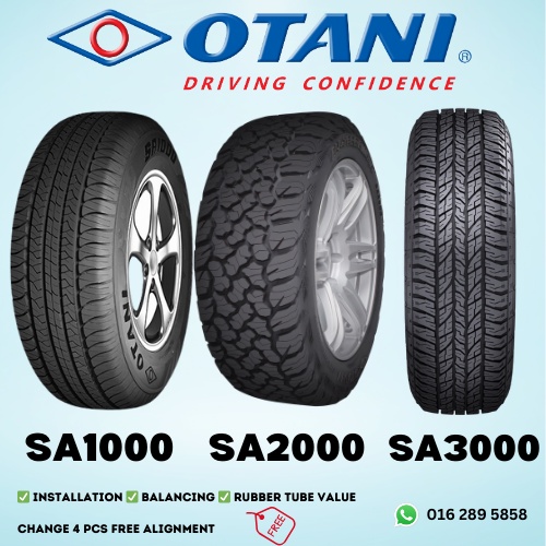 OTANI 4X4 AND SUV TYRE 235/60R16 245/70R16 255/70R16 265/70R16 225/65R17 265/65R17 265/60R18 275 ...