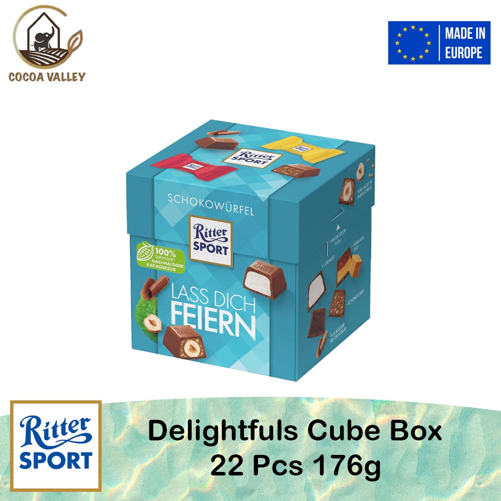Ritter Sport Delightfuls Cube Box 22 Pcs 176g | Shopee Malaysia
