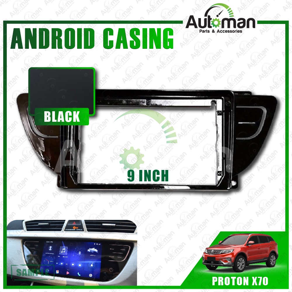 Casing Android Proton X70 2019-2020 Black Dashboard Audio Android ...