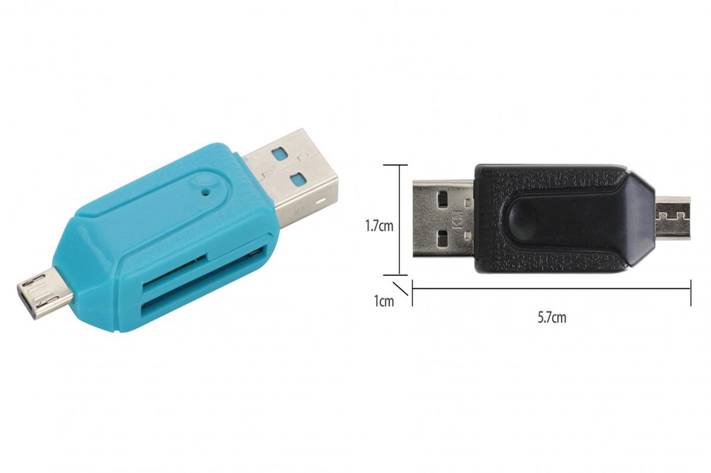SDRU Card Reader 2 in 1 Multifunctional High Speed Driver-free Anti ...