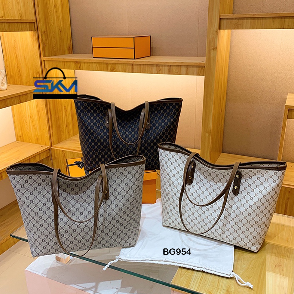 SKM Women's Large Capacity Shoulder Tote Bag Beg Tangan Wanita Murah ...