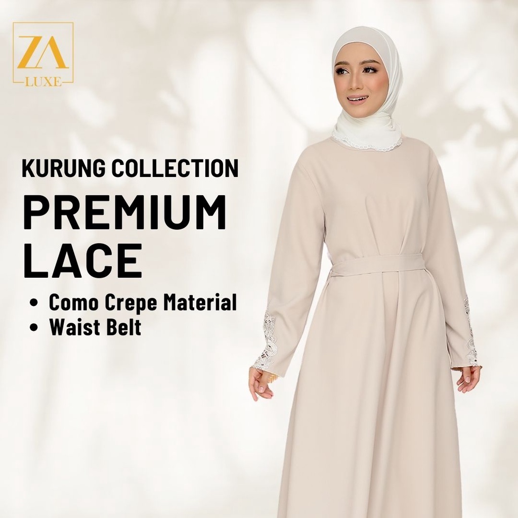 ZOE ARISSA JUBAH MUSLIMAH ABAYA KAFTAN Plain Jubah Labuh Ironless BRICK ...